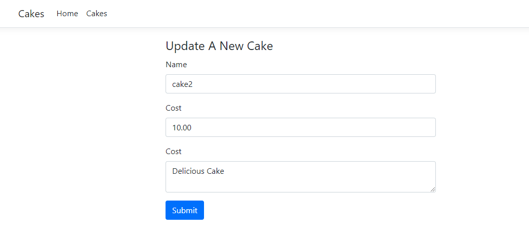 GitHub - Simo1011/Cakes: Crud Operation Demo using Razor Pages