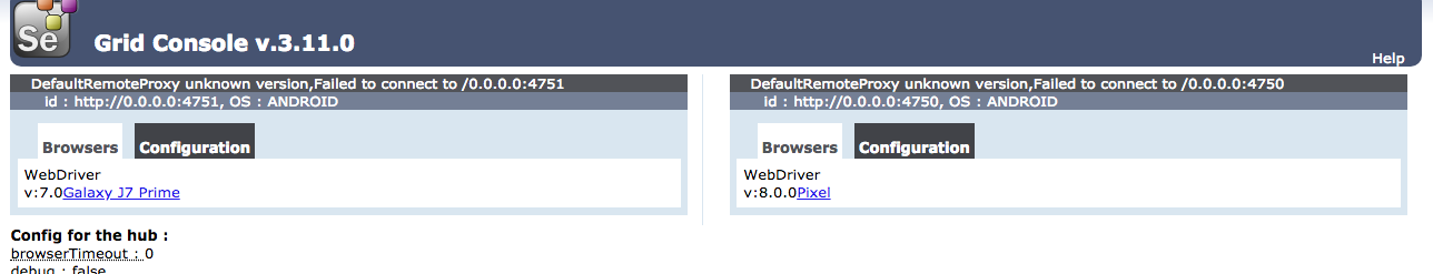 INFO [DefaultRemoteProxy.onEvent] - Marking the node http://0.0.0.0:4750 as down: cannot reach ...