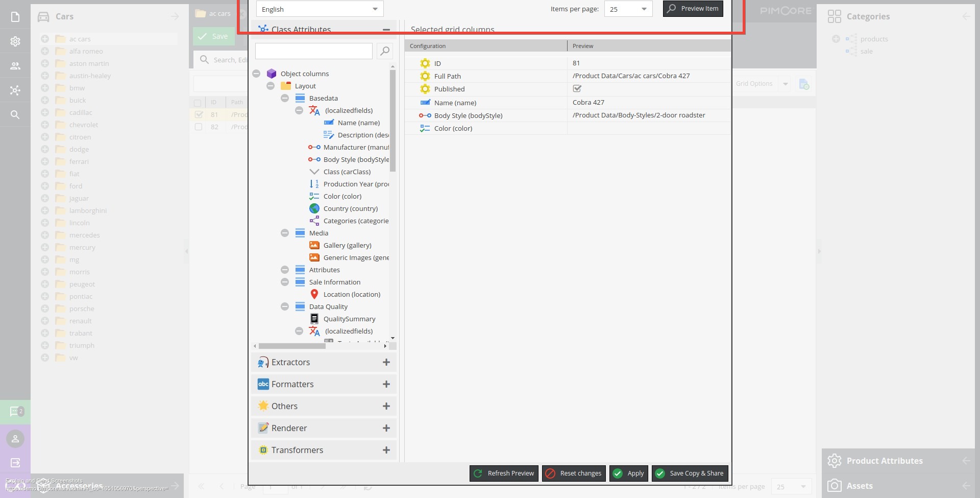 [Bug]: Grid Option window: top border hidden · Issue #11986 · pimcore/pimcore · GitHub