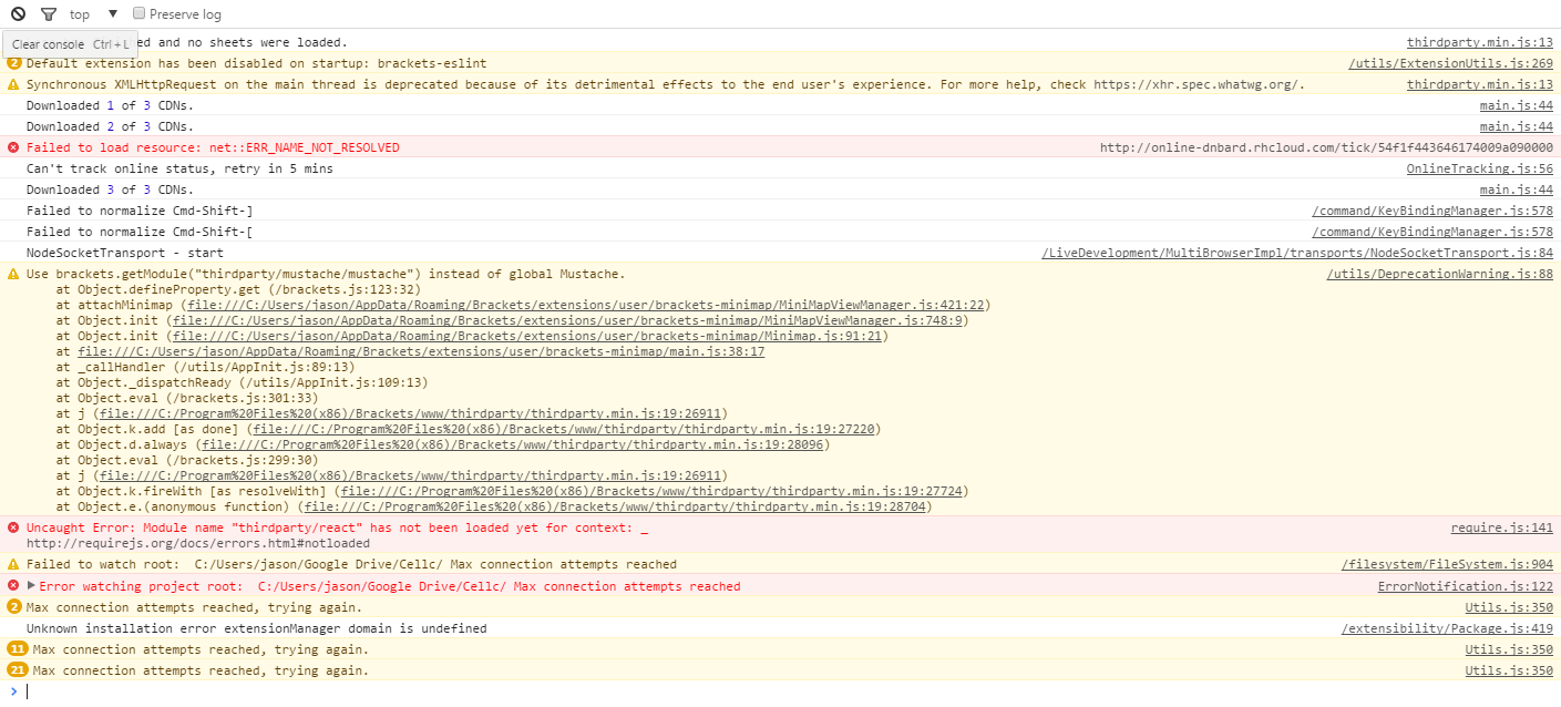 Nodejs Fails Livepreview Opens File Also Cannot Read Property Restartnode Of