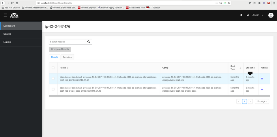 timestamp does not show up in the Results page · Issue #101 · distributed-system-analysis/pbench ...