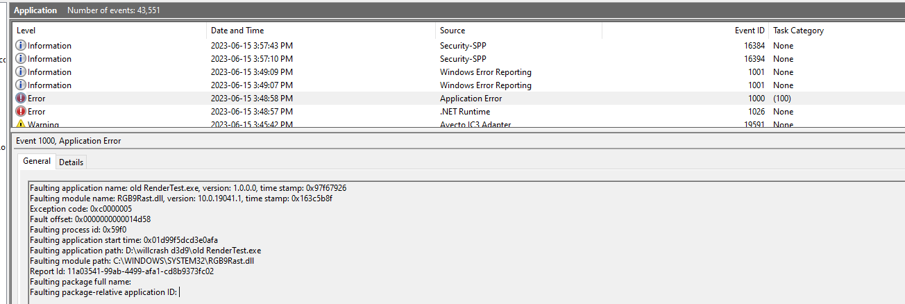 Rendertargetbitmap Render Crashes With Accessviolationexception With Specific D3d9 Dll · Issue