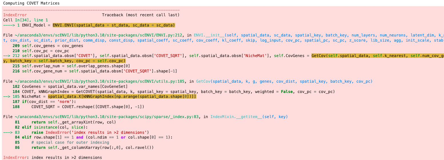 Error When Applying Cosmx Data Using Squidpy Library As Input · Issue 1 · Dpeerlabenvi · Github
