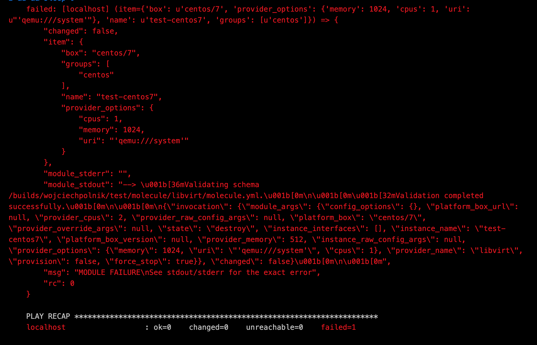 PY_COLORS fails with vagrant · Issue #1881 · ansible/molecule · GitHub