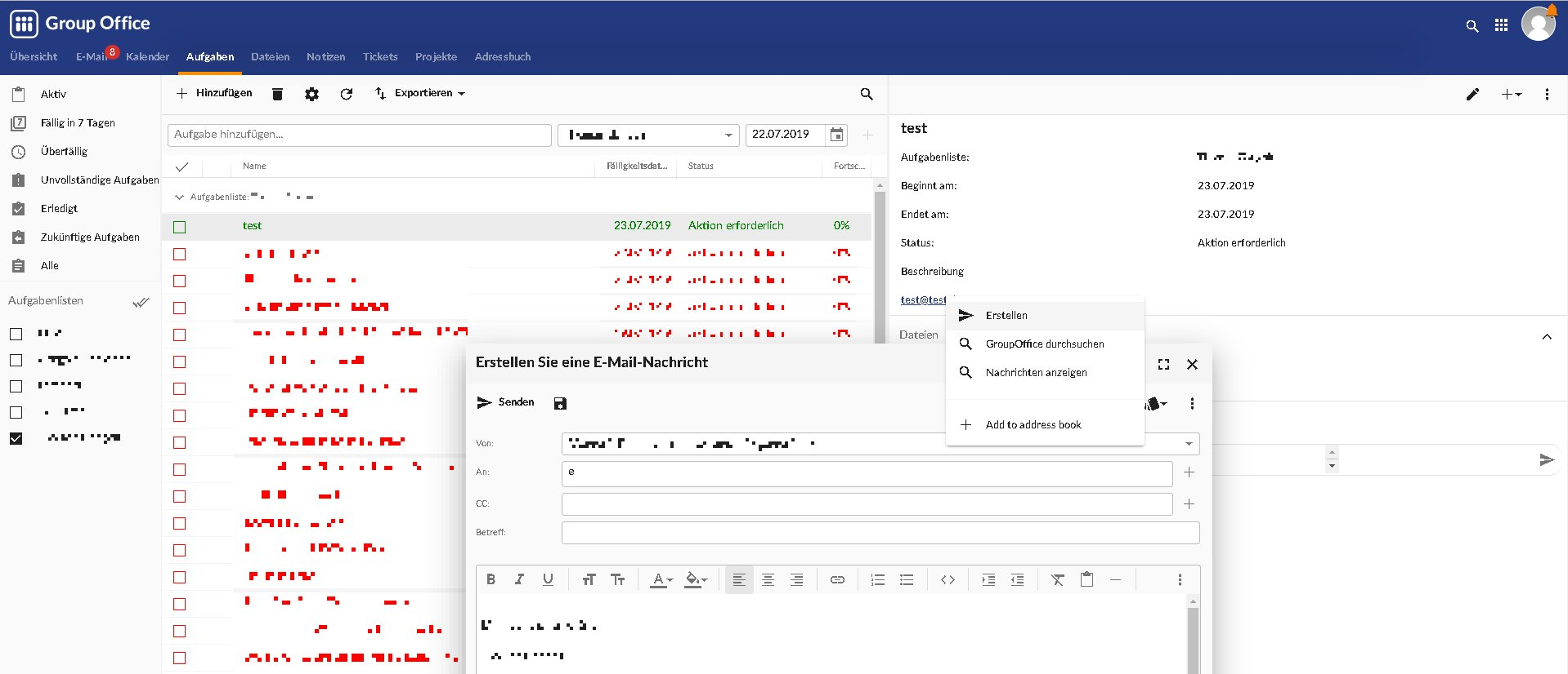 6.4.36 E-Mail created from task with wrong address · Issue #443 · Intermesh/groupoffice · GitHub