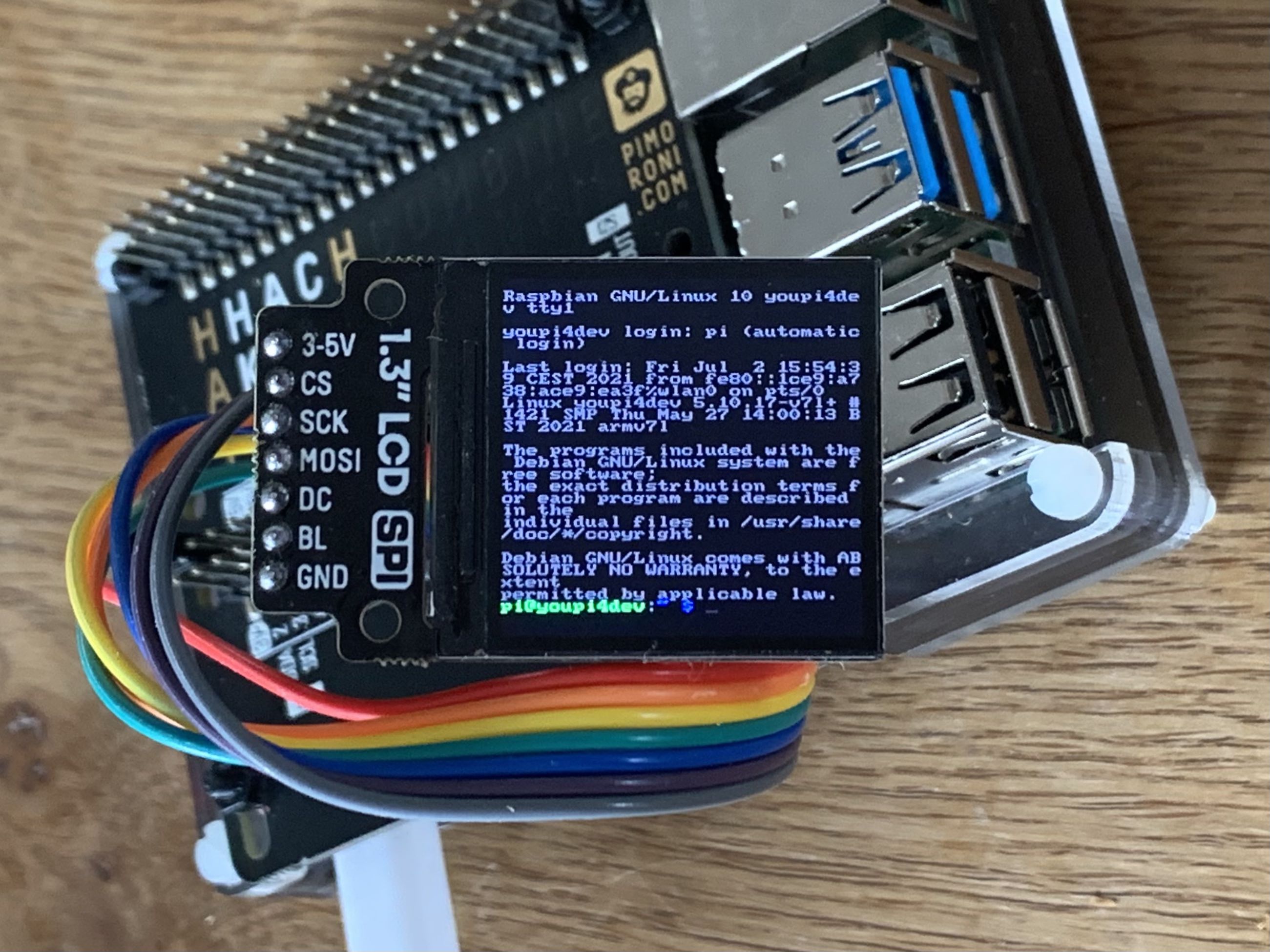 Black screen on 1.3" SPI Colour LCD (240x240) by Pimoroni (ST7789V ...