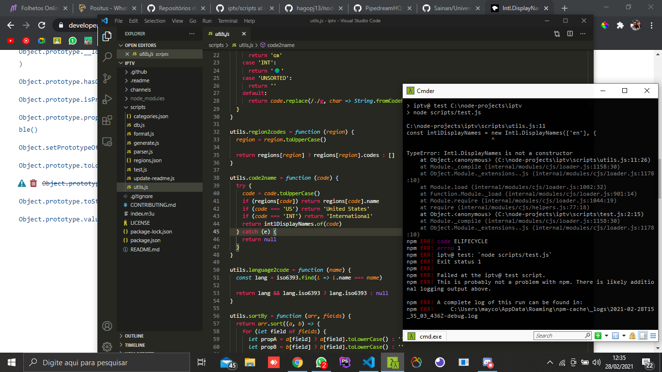 Error when trying to perform the test · Issue #2202 · iptv-org/iptv ...