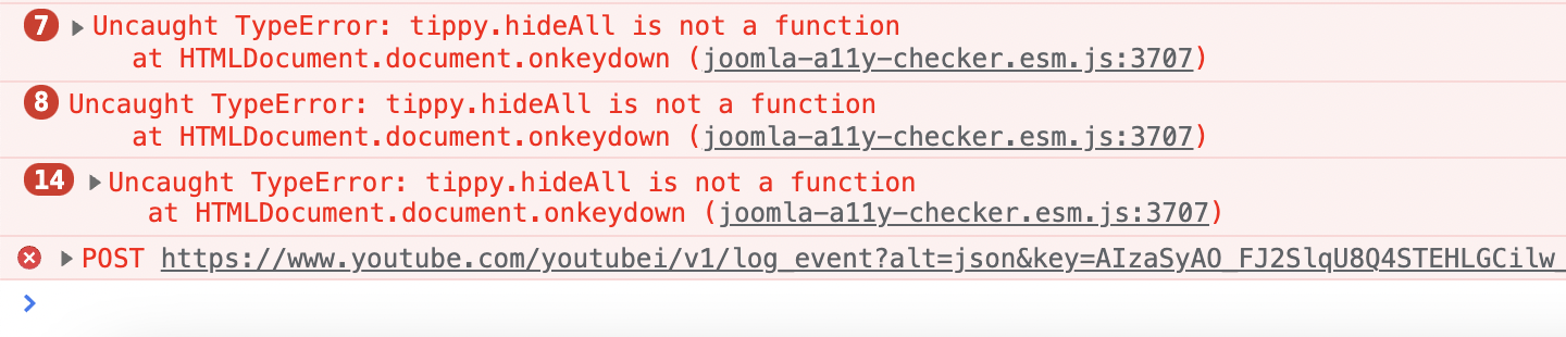Escape key not working · Issue #63 · joomla-projects/joomla-a11y-checker · GitHub