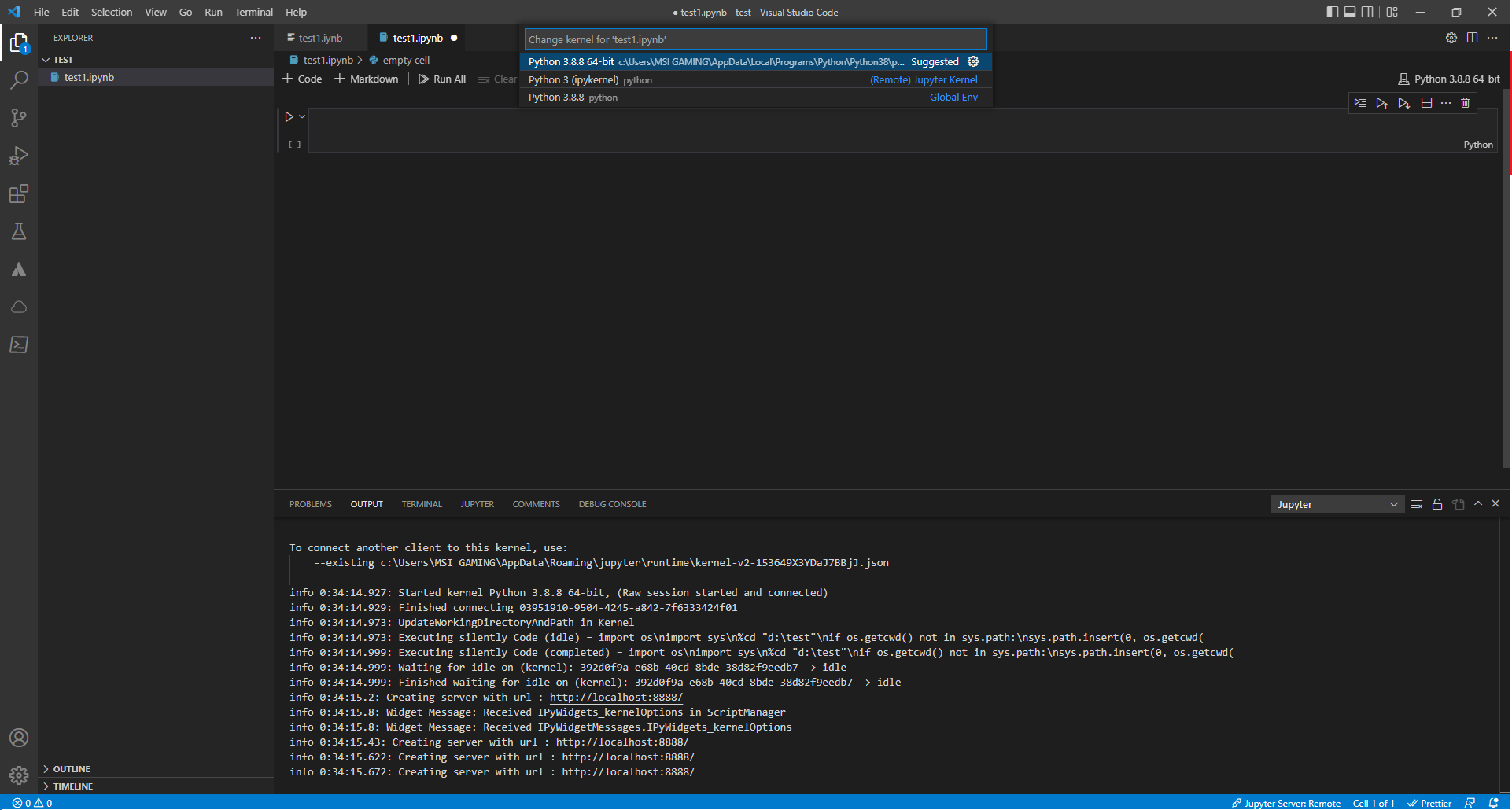 Local vs Remote is not obvious · Issue #10534 · microsoft/vscode-jupyter · GitHub