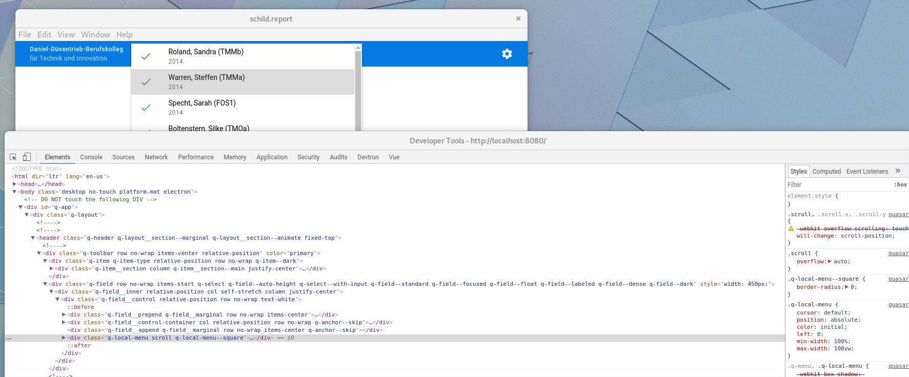 [v1] QSelect options covering the Input · Issue #3358 · quasarframework/quasar · GitHub