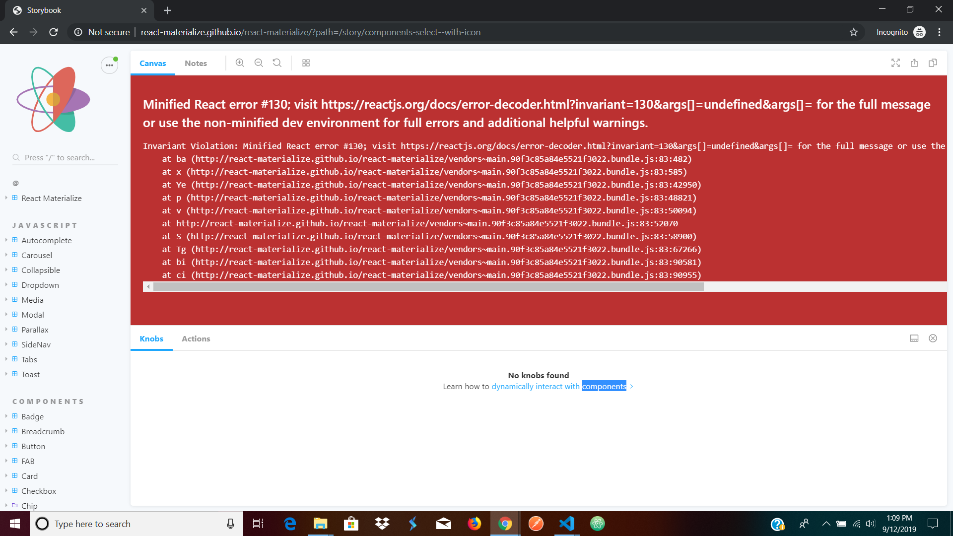Select Element With Icon Throwing Error · Issue 908 · React Materializereact Materialize · Github