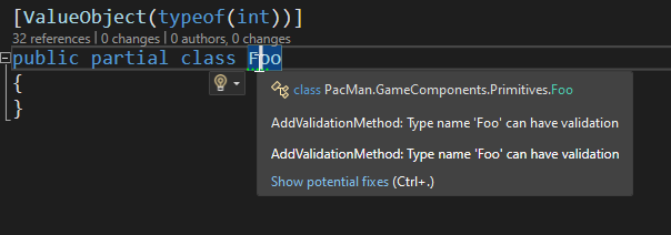 Add Validation appears twice in the IDE · Issue #265 · SteveDunn/Vogen · GitHub