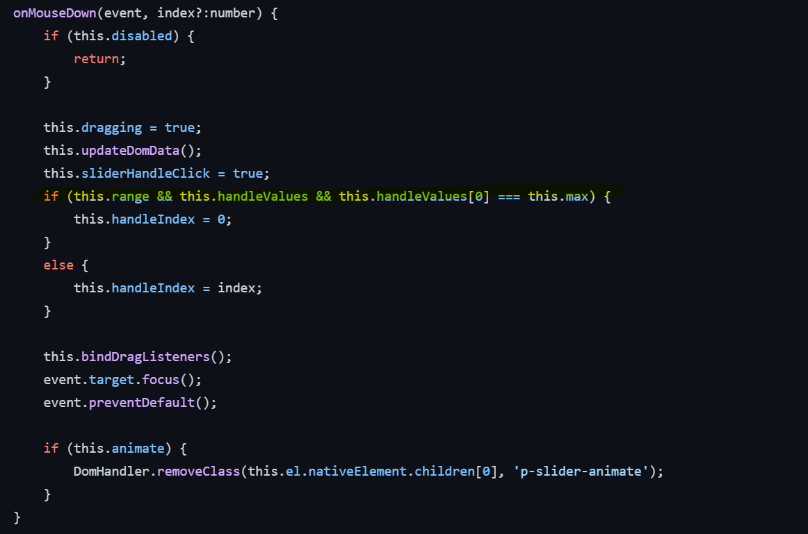 Range slider bug: Wrong handle is triggered · Issue #11966 · primefaces/primeng · GitHub