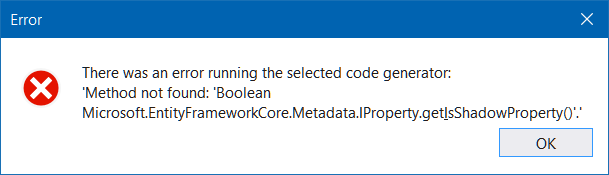 Creating Controller throws method not found · Issue #986 · dotnet/Scaffolding · GitHub