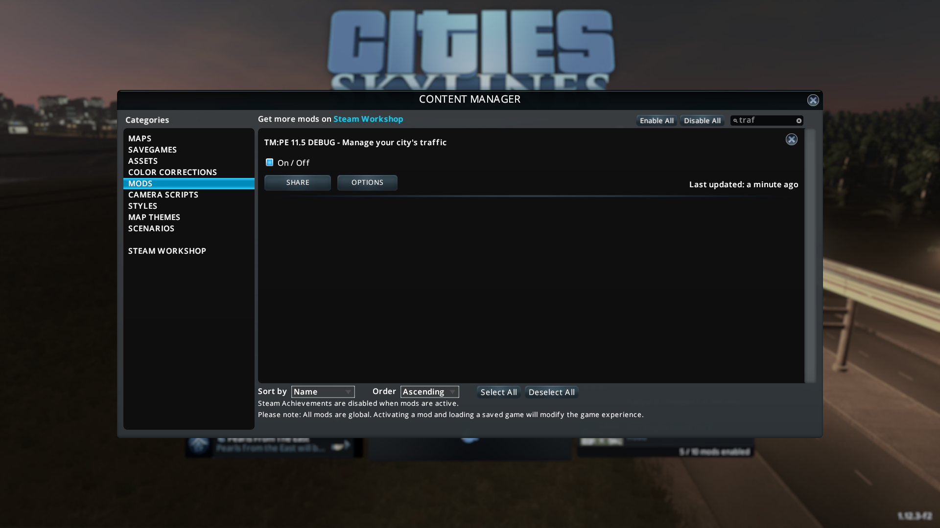 Mod version management · Issue #678 · CitiesSkylinesMods/TMPE · GitHub