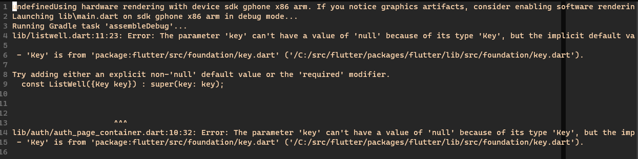 flutter.run not working with argument --no-sound-null-safety · Issue #78 · iamcco/coc-flutter ...