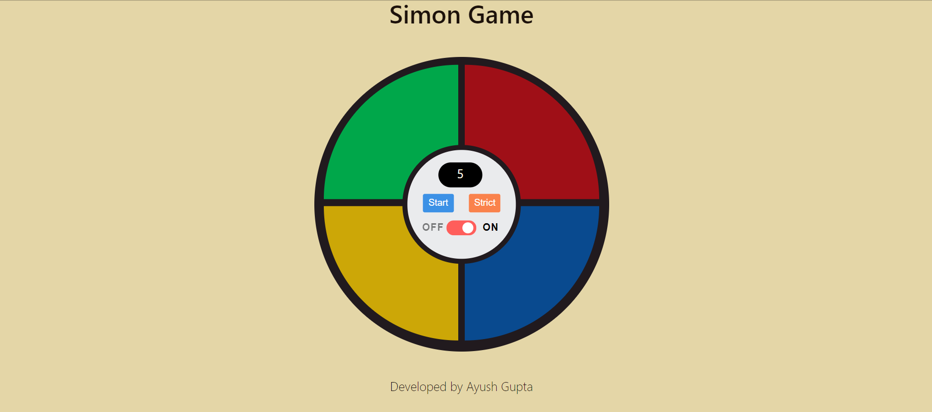 GitHub - AK-007/Simon-Game: This is JavaScript implementation of the ...