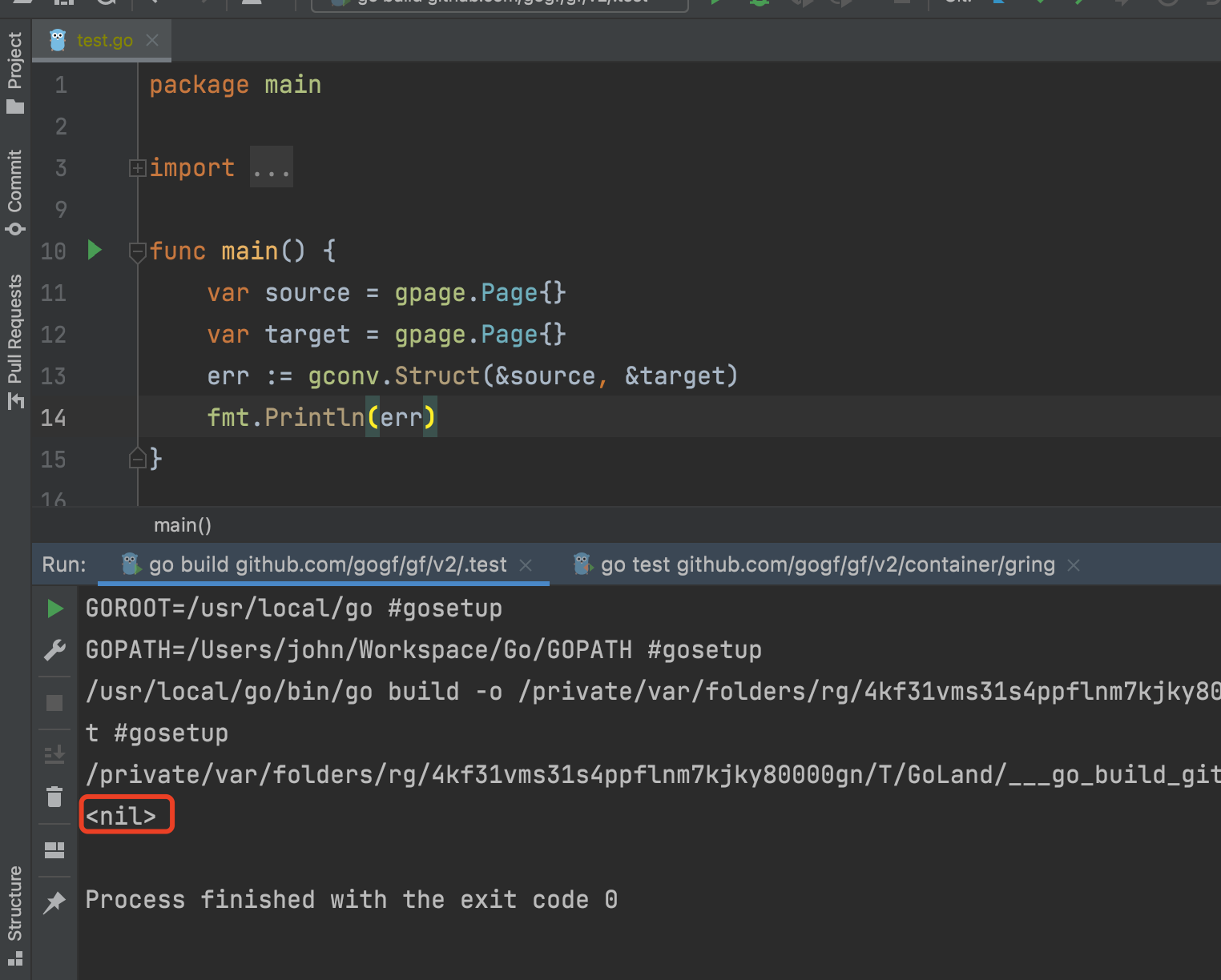 Gconvstructandsource Andtarget Error Convert Params From Xxx To Map String Interface