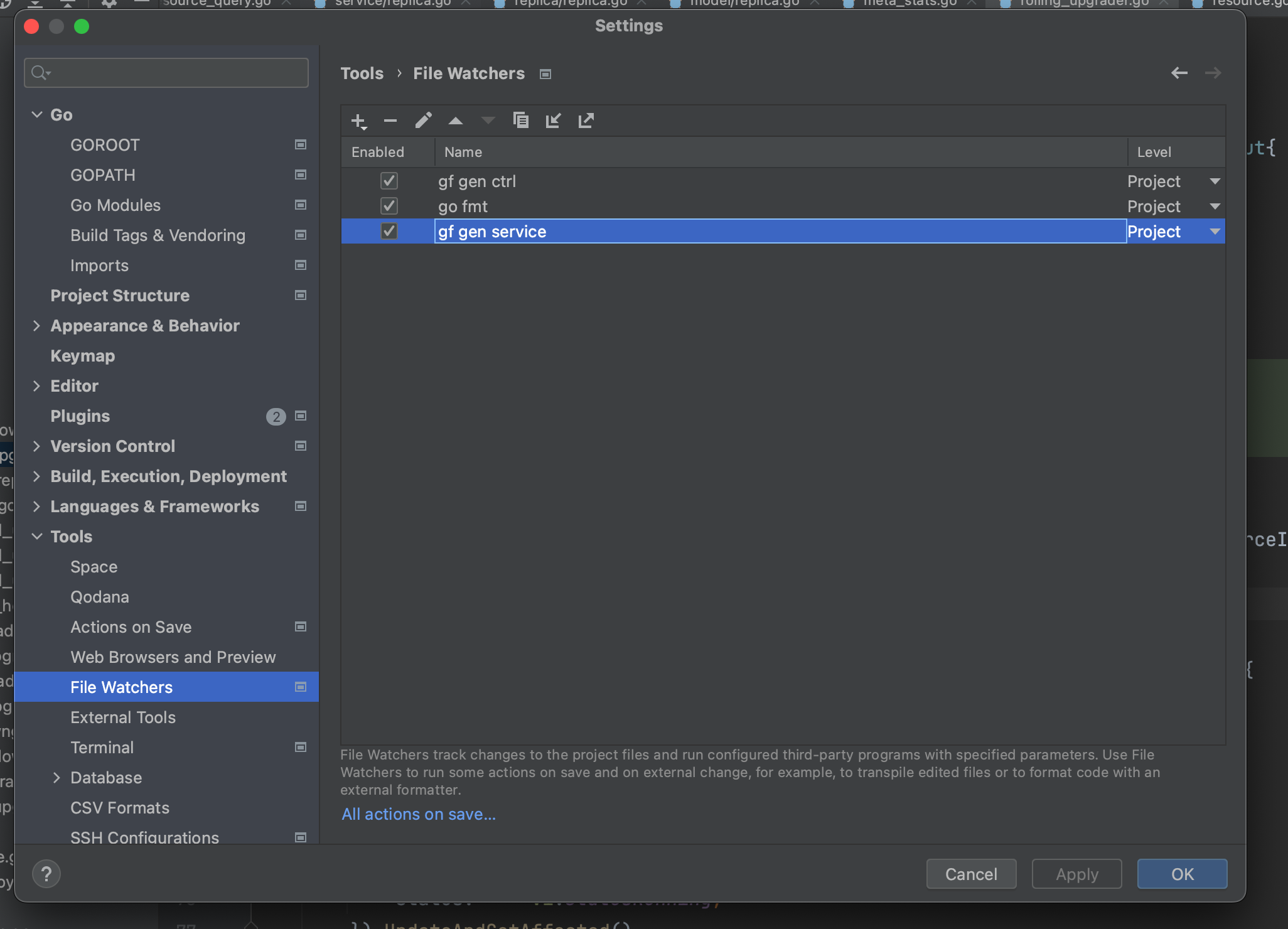 Should use AST code refactoring some `gf gen` commands. · Issue #3067 · gogf/gf · GitHub