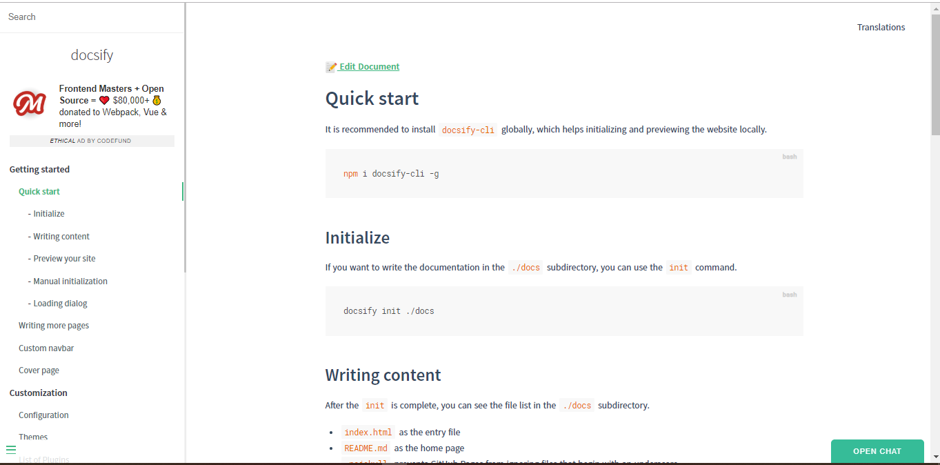 Sidebar is not ultrawide display friendly · Issue #944 · docsifyjs/docsify · GitHub