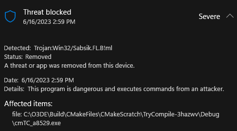 Windows detected a Trojan virus when Building from Repo · Issue #16183 ...