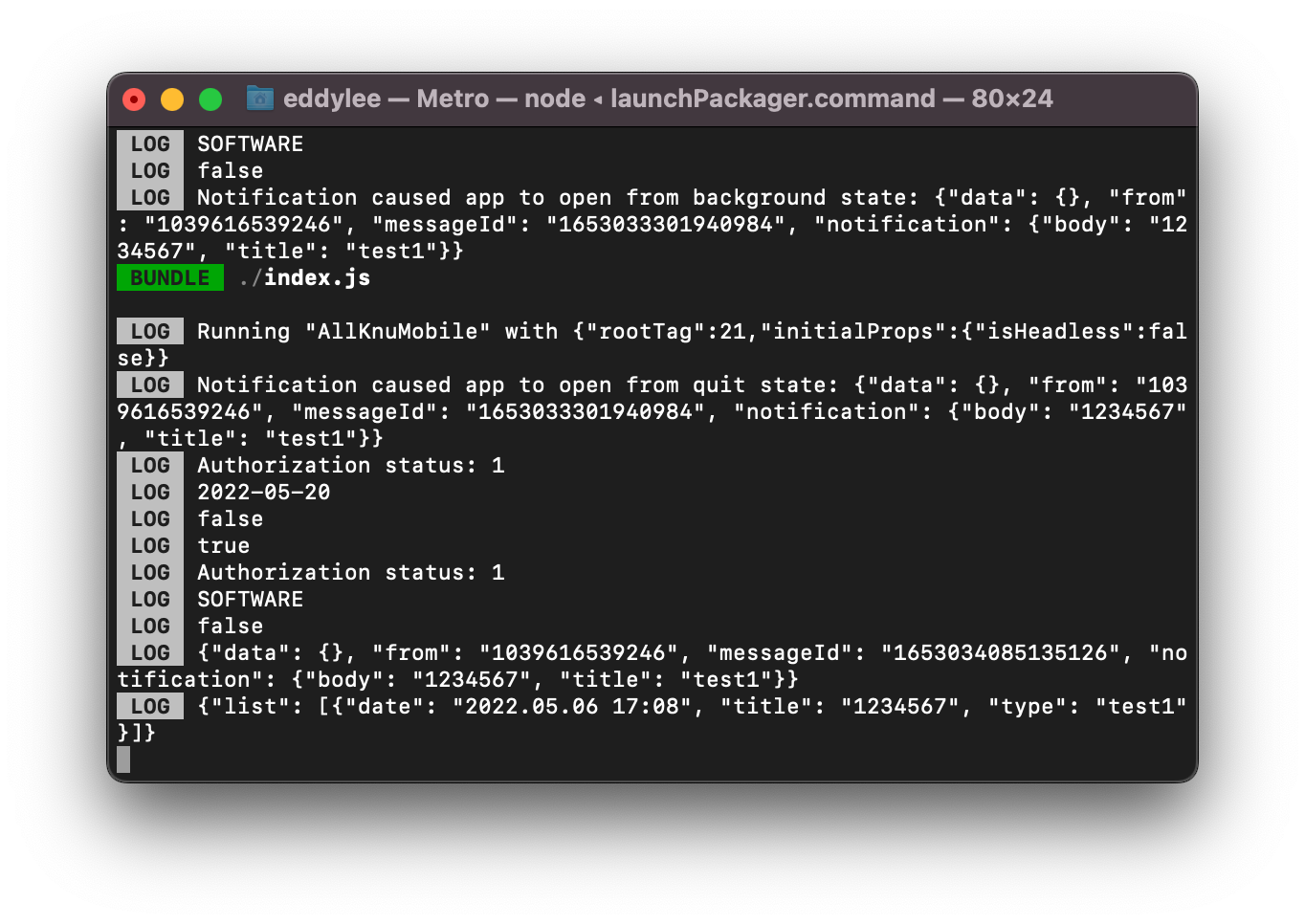Notification 전송 데이터 형식 추가 · Issue #11 · 1sTeam/all-knu-fcm · GitHub