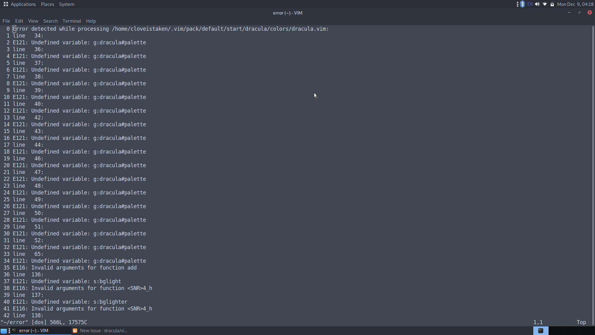dracula does not work on .vimrc but works with :colorscheme dracula · Issue #161 · dracula/vim ...