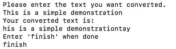 GitHub - ddalcanto/PigLatin-Converter