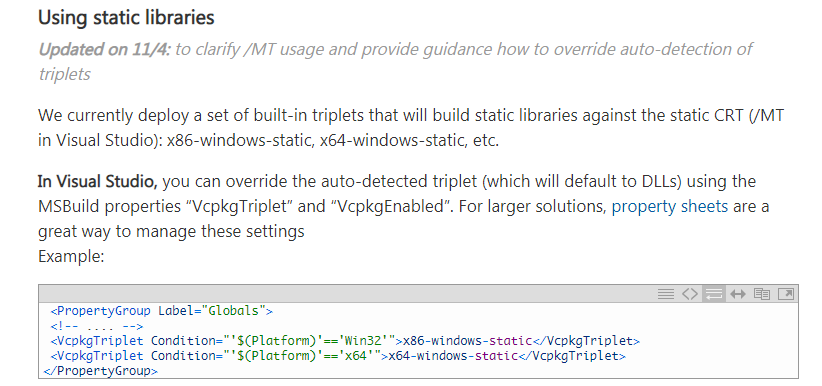 How can I use static libraries ? · Issue #7467 · microsoft/vcpkg · GitHub