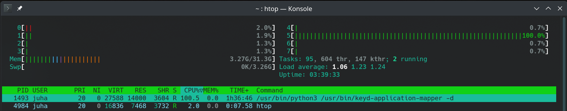 100% CPU usage · Issue #472 · rvaiya/keyd · GitHub