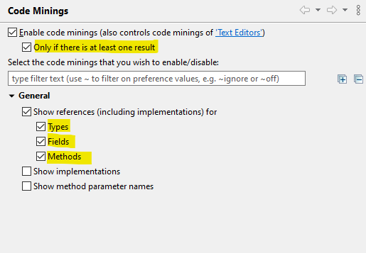 Code Minings - Blank line when no occurences are found in Eclipse 2022 ... Code Minings - Blank line when no occurences are found in Eclipse 2022 ...