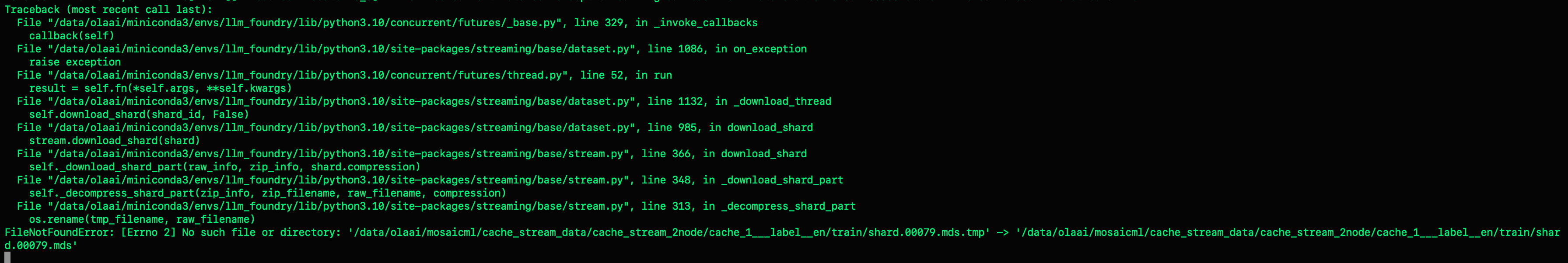 Multi node training · Issue #400 · mosaicml/streaming · GitHub