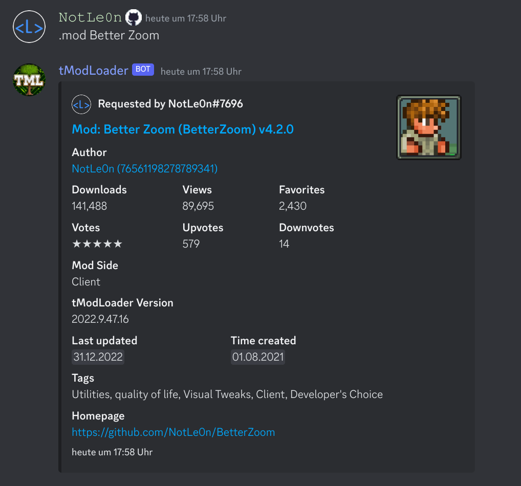 switch tmlapis service to repl.co temporarily · Issue #39 · tModLoader/tModLoader-Discord-Bot ...