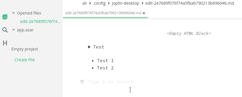 Dropdown summary is not properly rendered. · Issue #2041 · marktext/marktext · GitHub