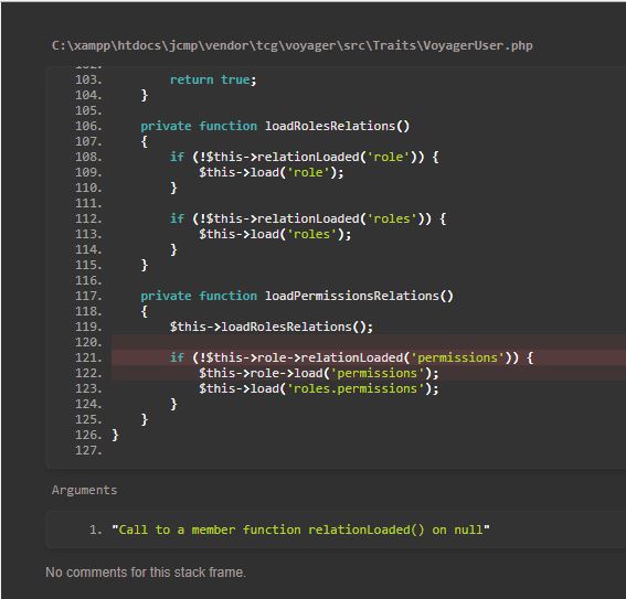 Error on edit user profile, fresh install · Issue #3028 · thedevdojo/voyager · GitHub