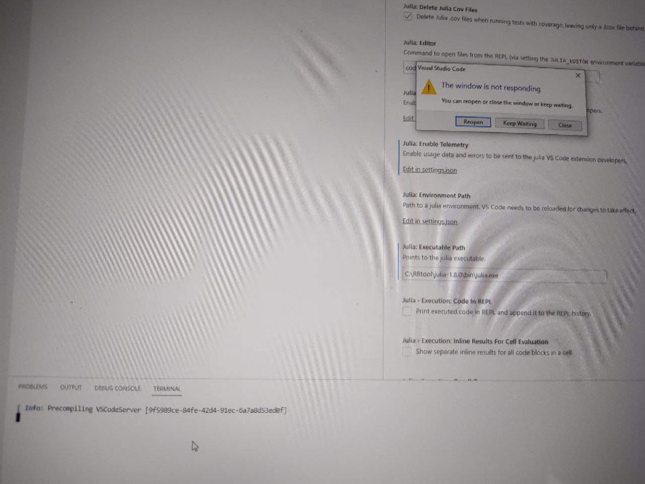 crash with julia 1.8.0 on Ryzen CPUs · Issue #3048 · julia-vscode/julia-vscode · GitHub