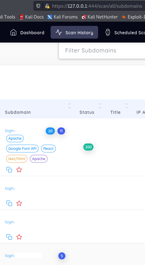 Bug - Duplicate Subdomains · Issue #569 · yogeshojha/rengine · GitHub