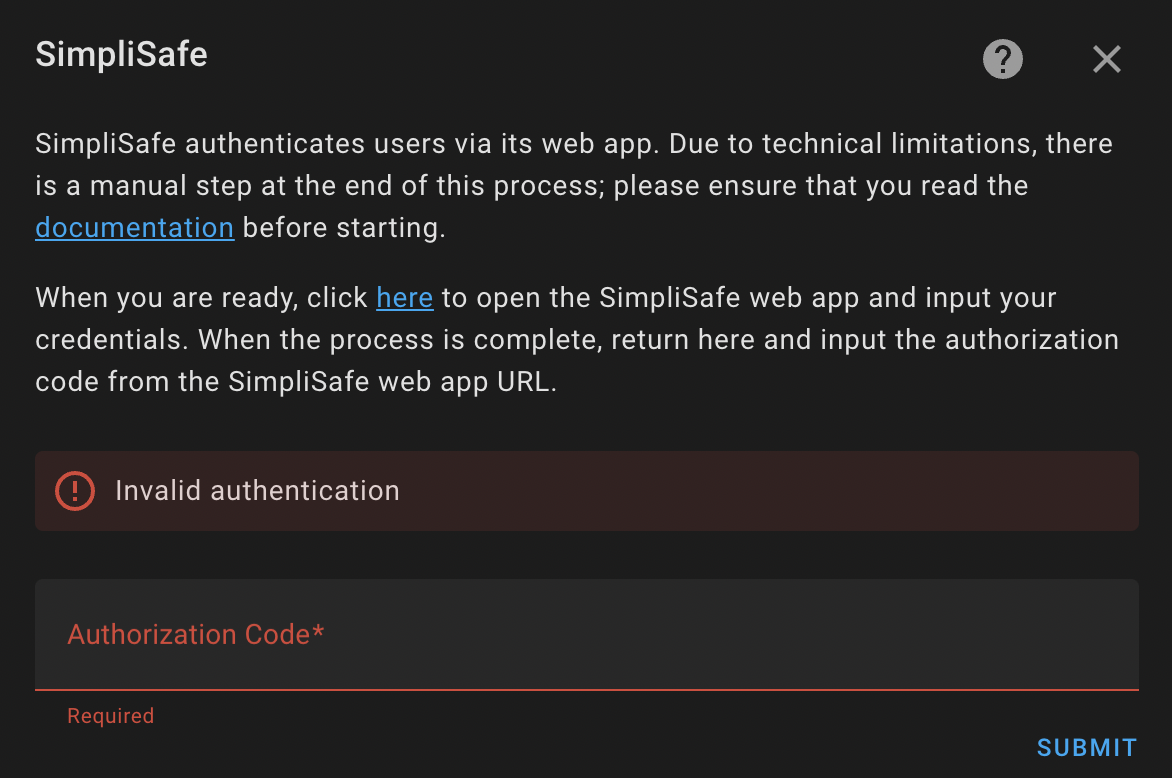 Simplisafe Reconfigure fails at asking for email · Issue #75596 · home-assistant/core · GitHub
