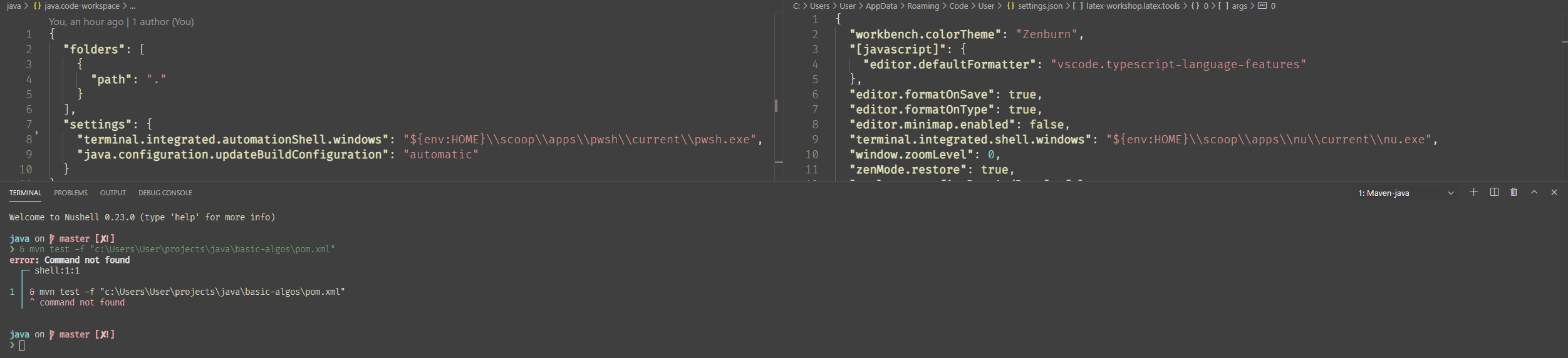 Running Maven Tasks Does Not Respect Configured Automation Shell