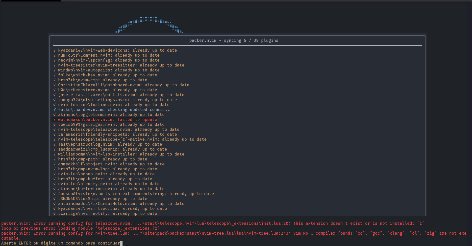[Windows] lvim command does not start with dashboard · Issue #2314 · LunarVim/LunarVim · GitHub