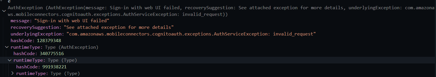 Error when I do Apple's Login · Issue #790 · aws-amplify/amplify-flutter · GitHub