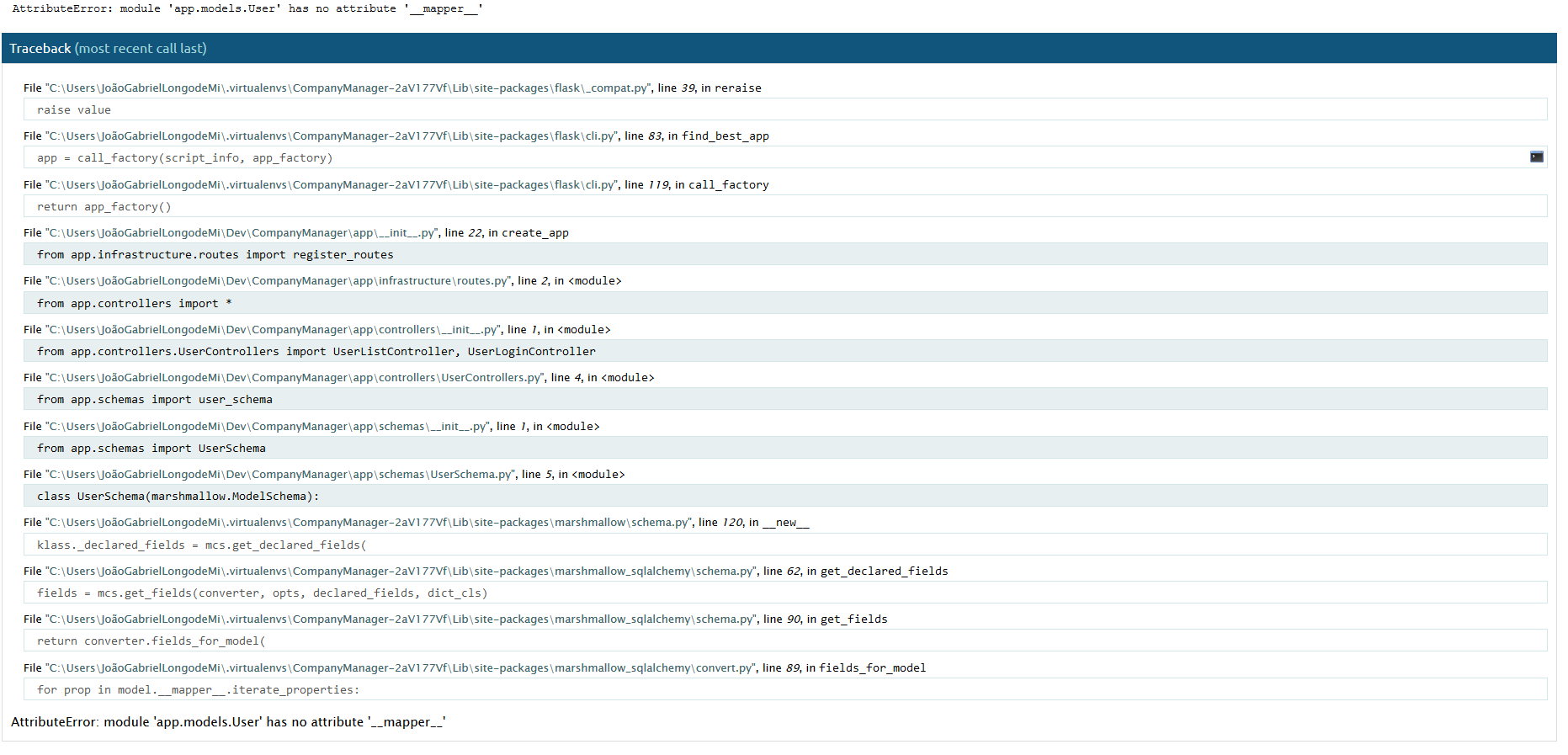 Integration Between Flask Marshmallow And Flask Sqlalchemy · Issue 159 · Marshmallow Code Flask