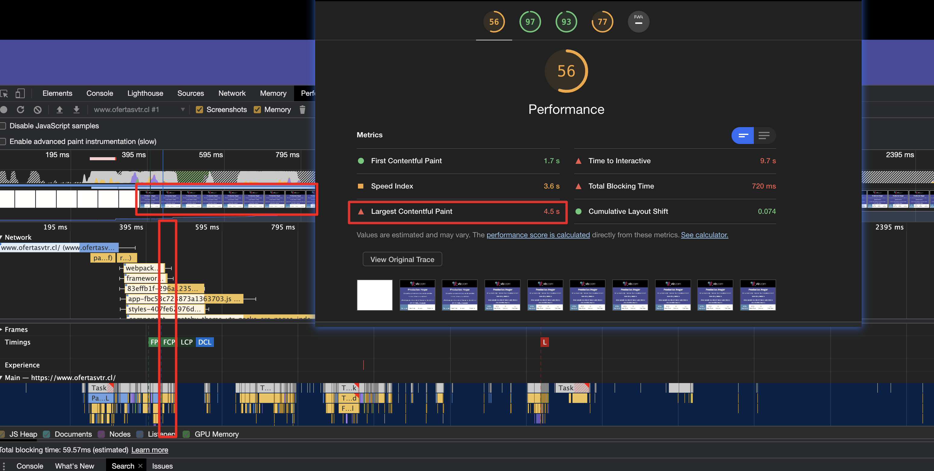 For mobile ，LH report LCP not mapping with original trace？ · Issue ...