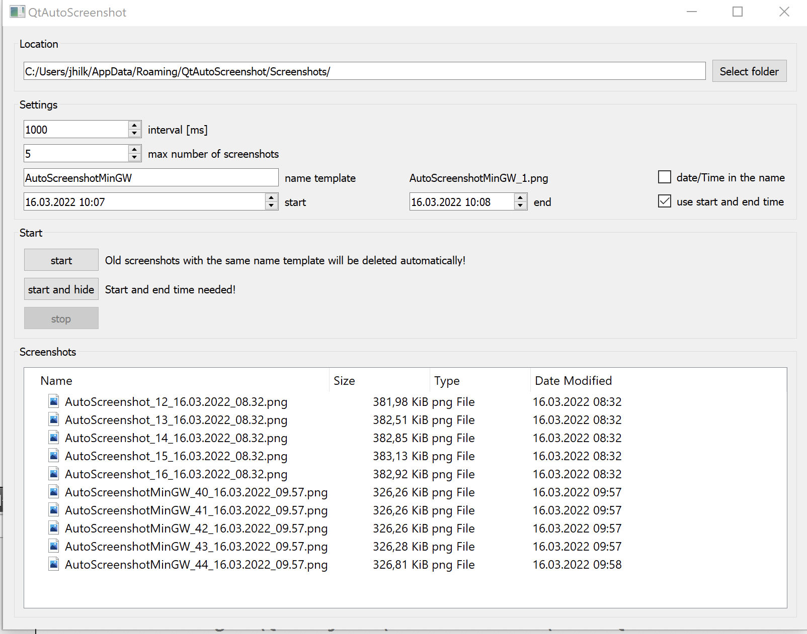 GitHub - DeiVadder/AutoScreenshot: A program that automatically makes ...