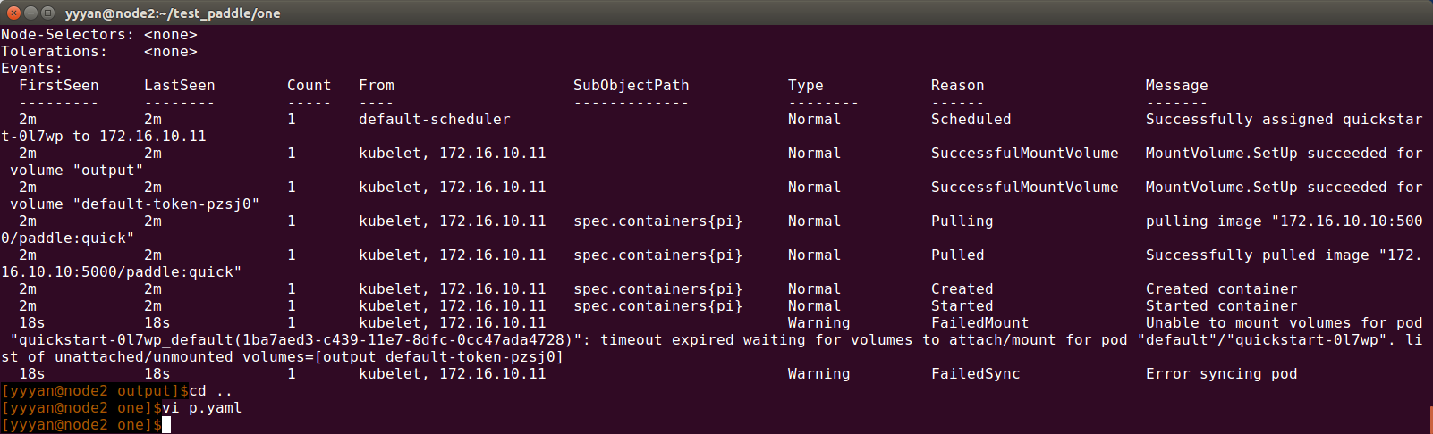 K8s单机训练，unable To Mount Volumes For Pod · Issue 5468 · Paddlepaddlepaddle · Github 7835