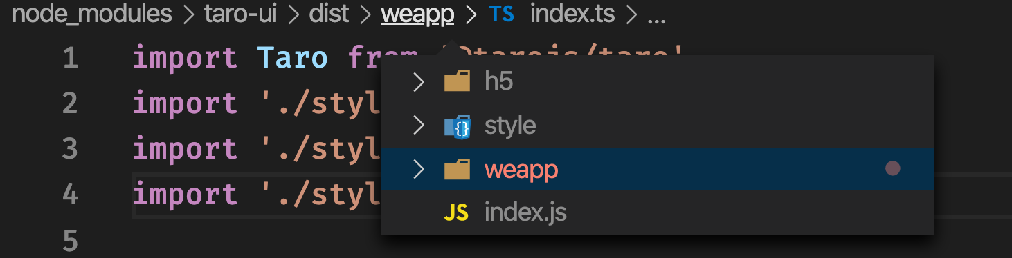 Can't resolve './style/index.scss' · Issue #960 · jd-opensource/taro-ui · GitHub