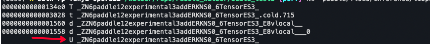 undefined reference to `paddle::experimental::add(paddle::experimental::Tensor const&, paddle ...