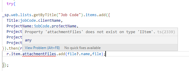 Add Attachment · Issue 2750 · Pnppnpjs · Github 