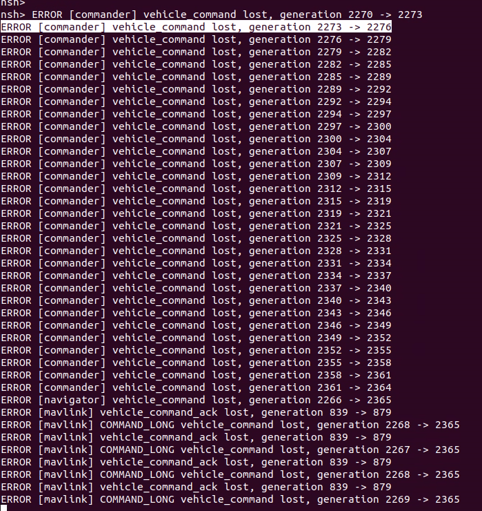 Release V1 13 1 Error Vehicle Command Lost Generation Xxx Xxx · Issue 20454 · Px4 Px4