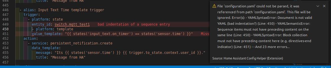 Weird error message on configuration.yaml · Issue #58 · hassio-addons/addon-vscode · GitHub
